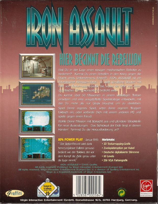 Iron Assault cover or packaging material - MobyGames