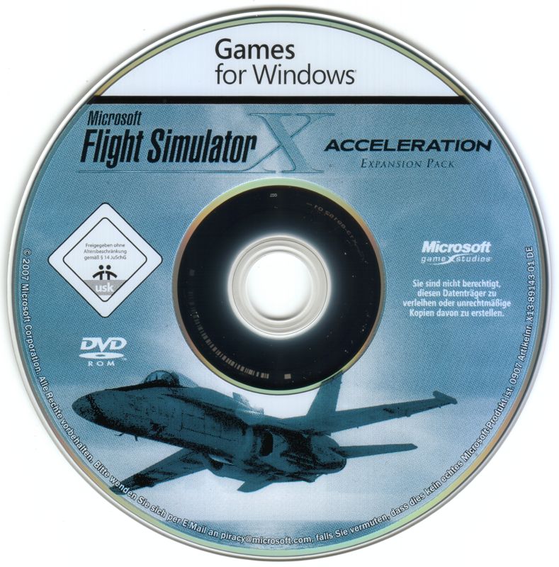 Microsoft Flight Simulator X: Acceleration cover or packaging material - MobyGames