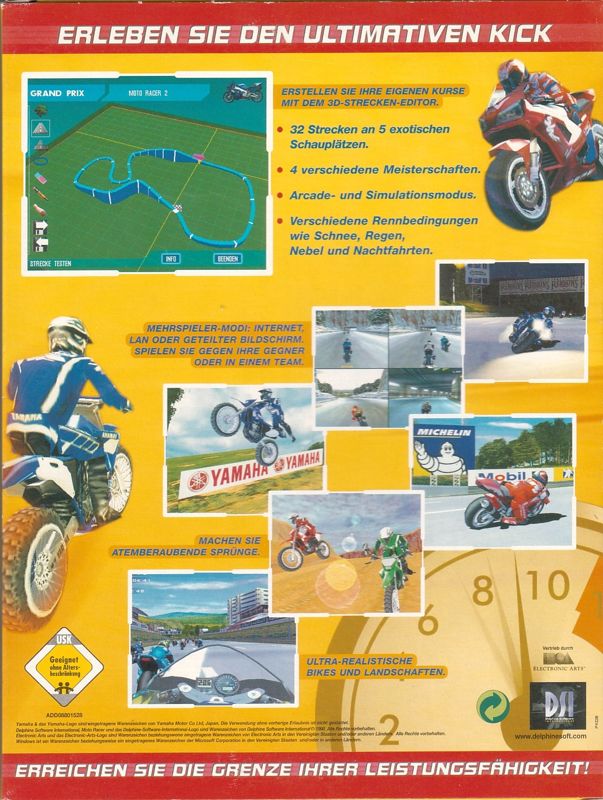 Moto Racer 2 cover or packaging material - MobyGames