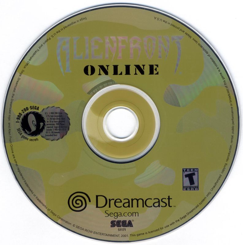 Alien Front Online cover or packaging material - MobyGames