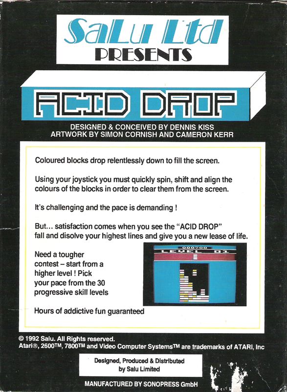 Acid Drop cover or packaging material - MobyGames