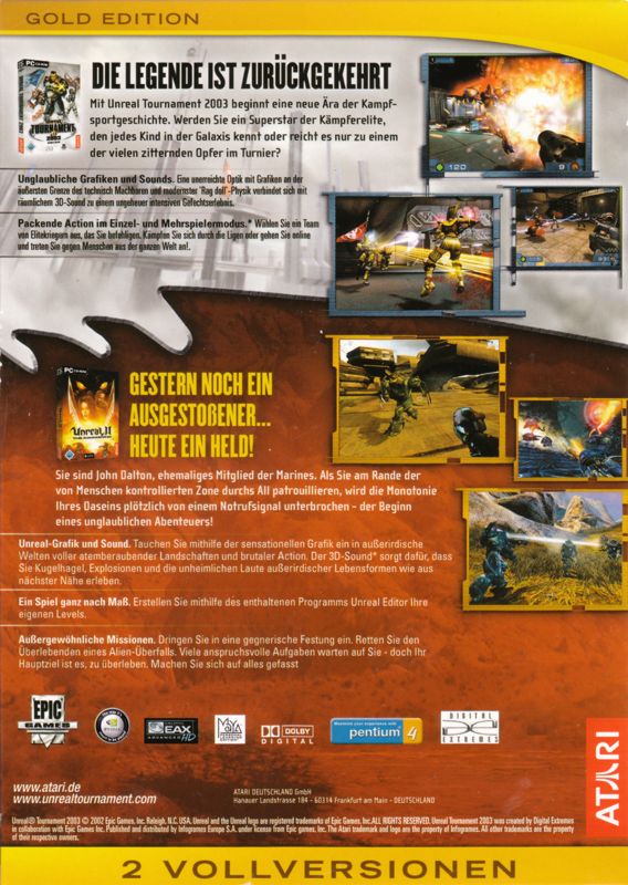 Unreal: Gold Edition cover or packaging material - MobyGames