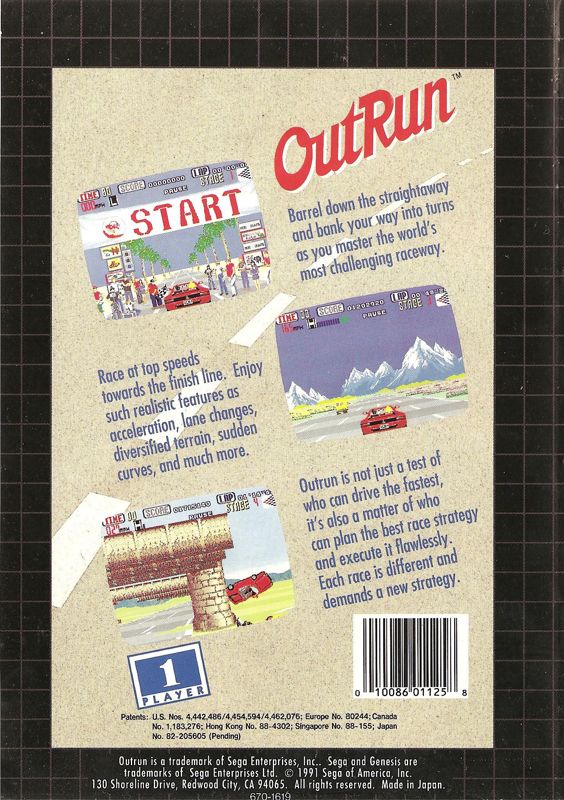 OutRun cover or packaging material - MobyGames