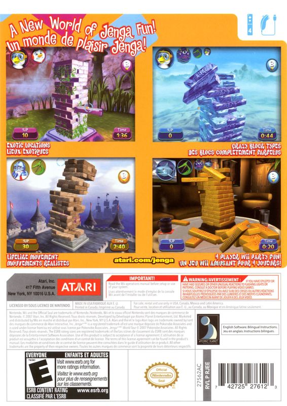 Jenga World Tour cover or packaging material - MobyGames