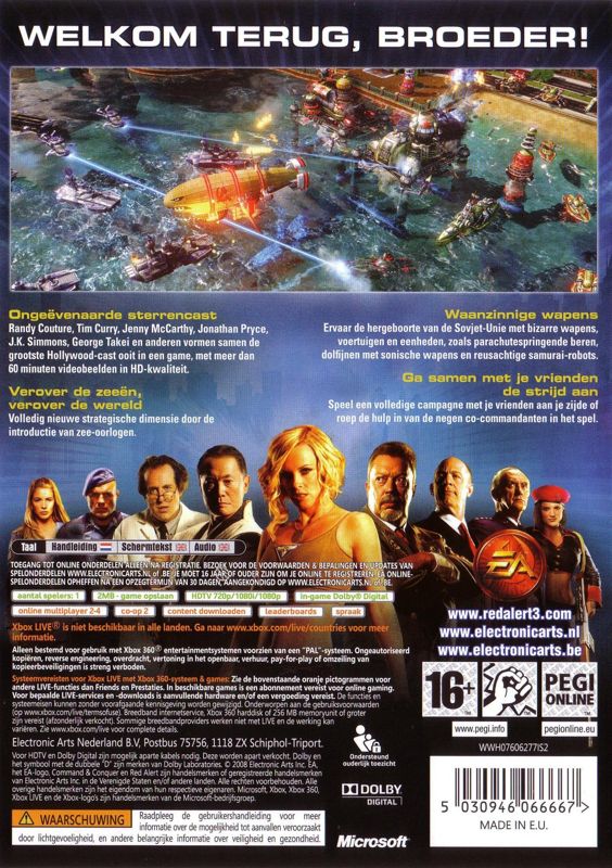 Command & Conquer: Red Alert 3 cover or packaging material - MobyGames