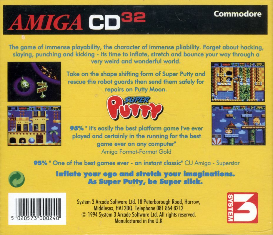 Putty cover or packaging material - MobyGames