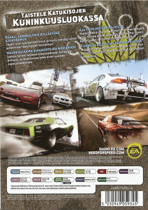 Need for Speed: ProStreet cover or packaging material - MobyGames