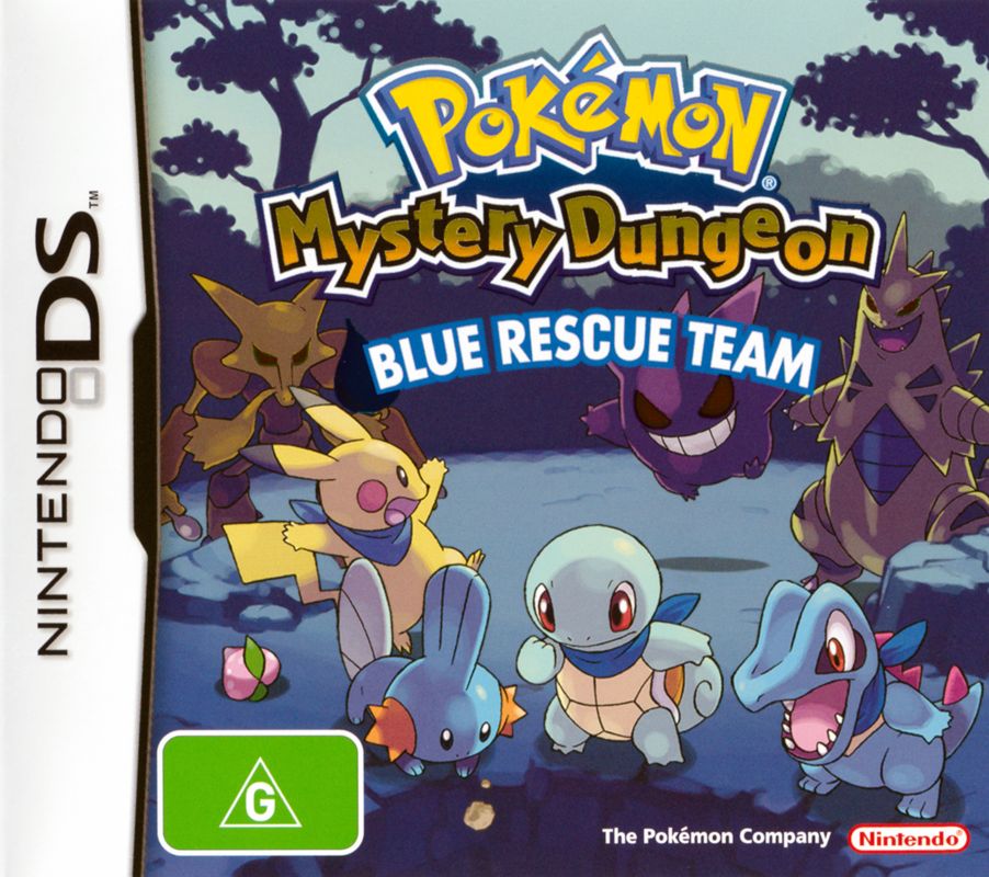 Pokémon Mystery Dungeon: Blue Rescue Team cover or packaging material ...