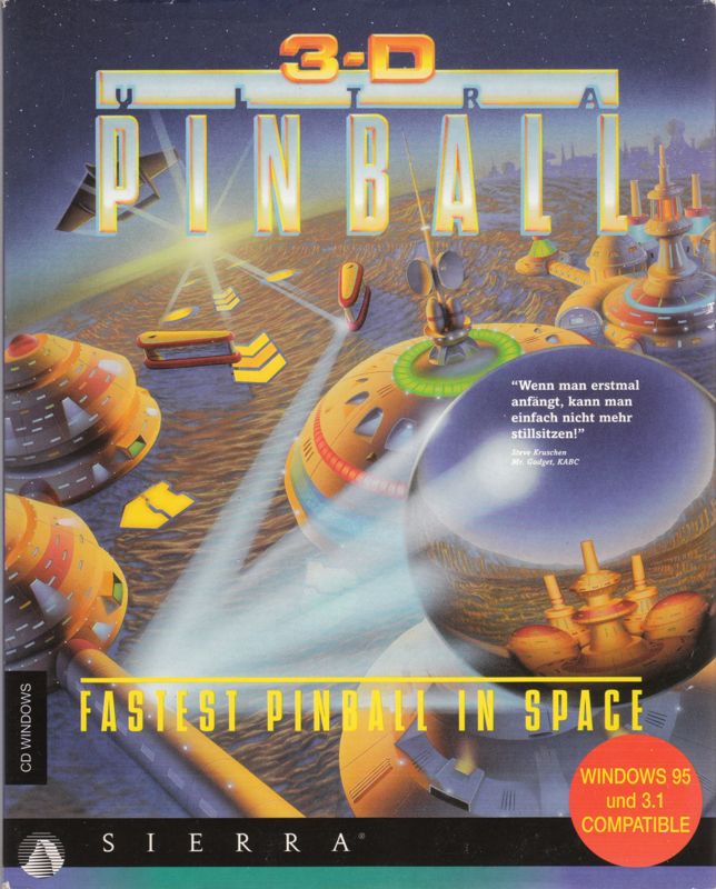 3-D Ultra Pinball cover or packaging material - MobyGames