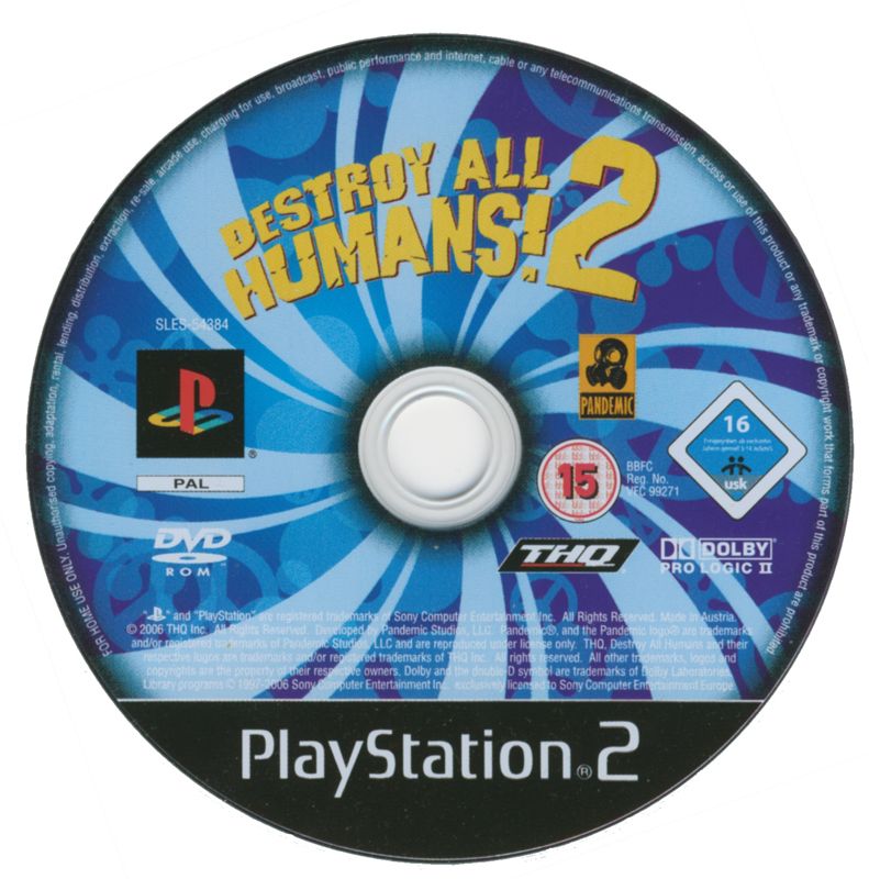 Destroy All Humans! 2 cover or packaging material - MobyGames