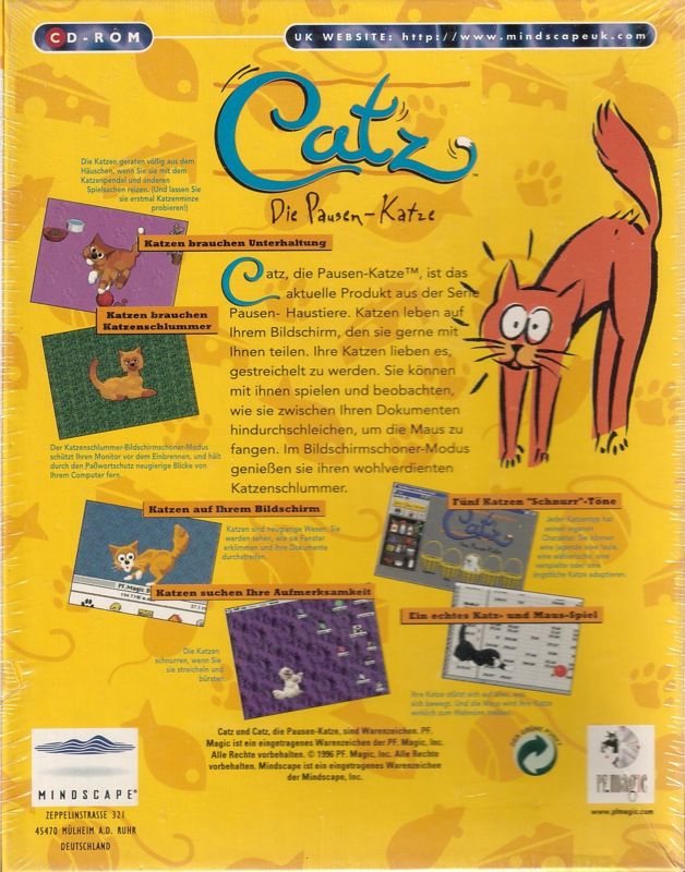 Catz: Your Computer Petz cover or packaging material - MobyGames