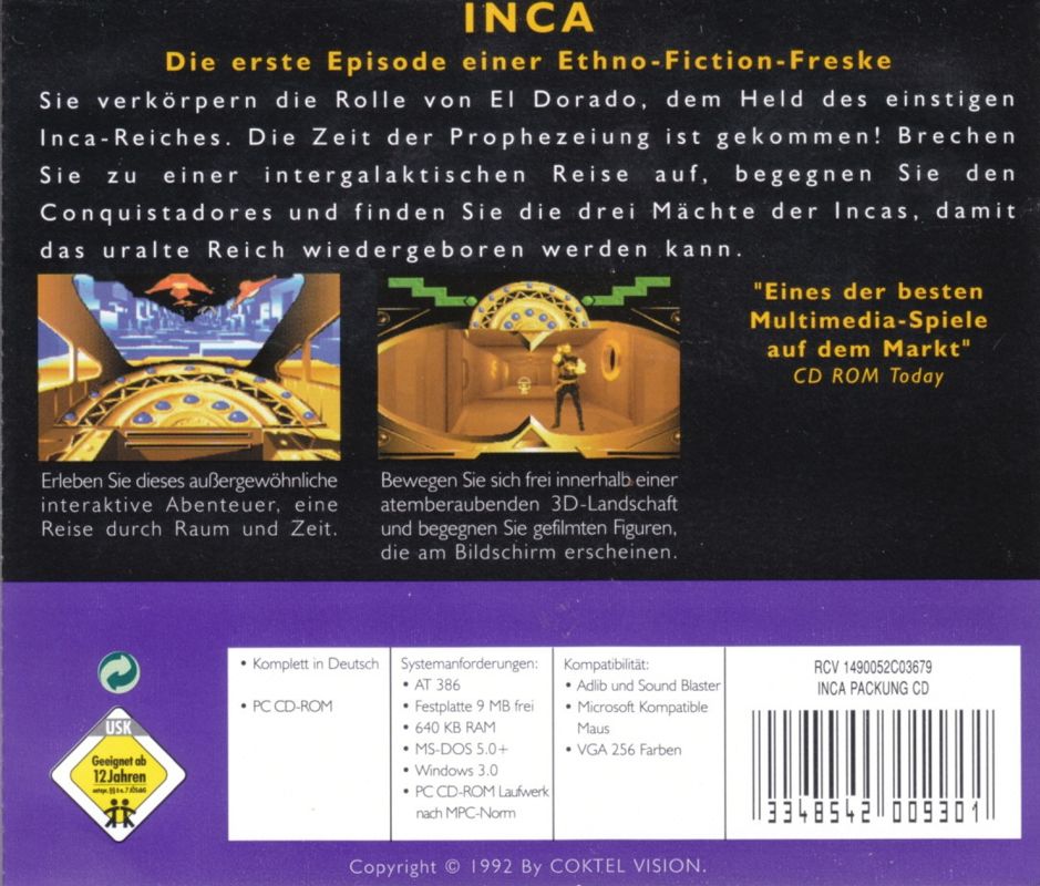 Inca cover or packaging material - MobyGames
