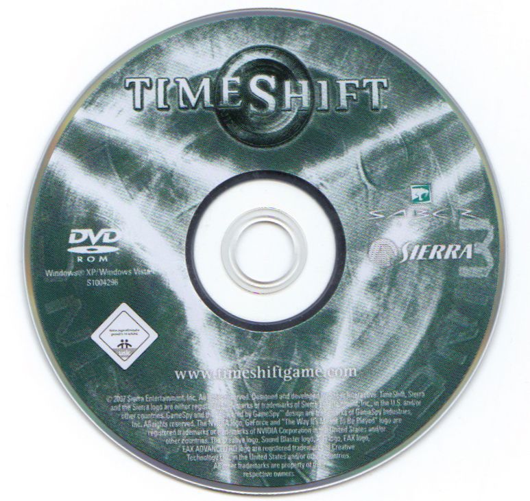 TimeShift cover or packaging material - MobyGames