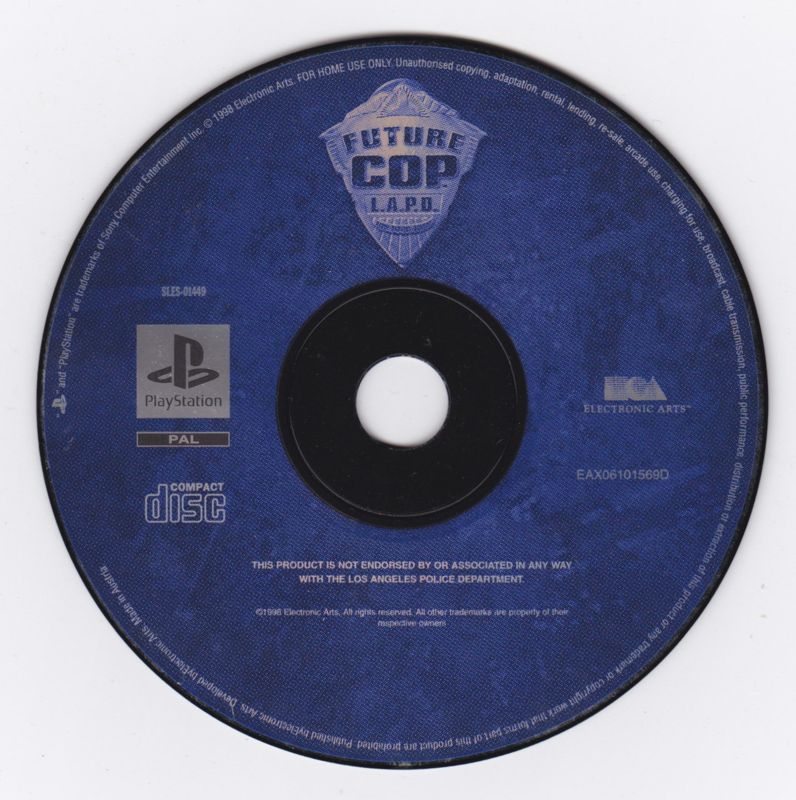 Future Cop: L.A.P.D. cover or packaging material - MobyGames