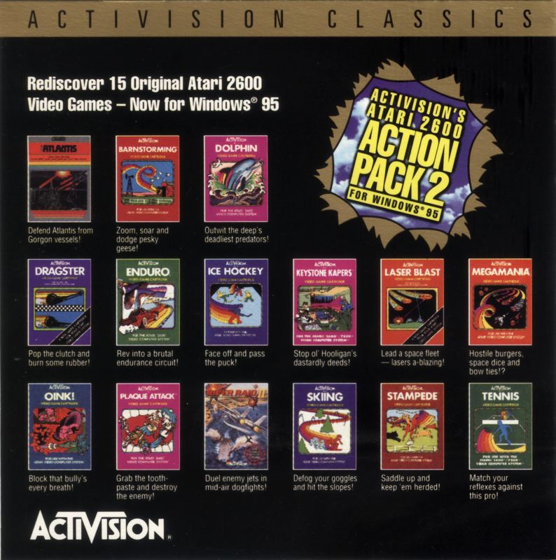 Activision's Atari 2600 Action Pack 2 cover or packaging material ...