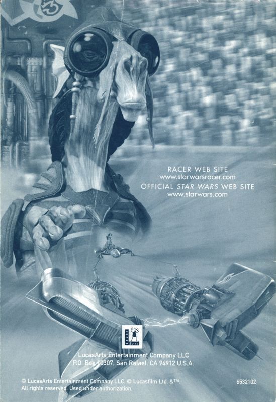 Star Wars: Episode I - Racer cover or packaging material - MobyGames