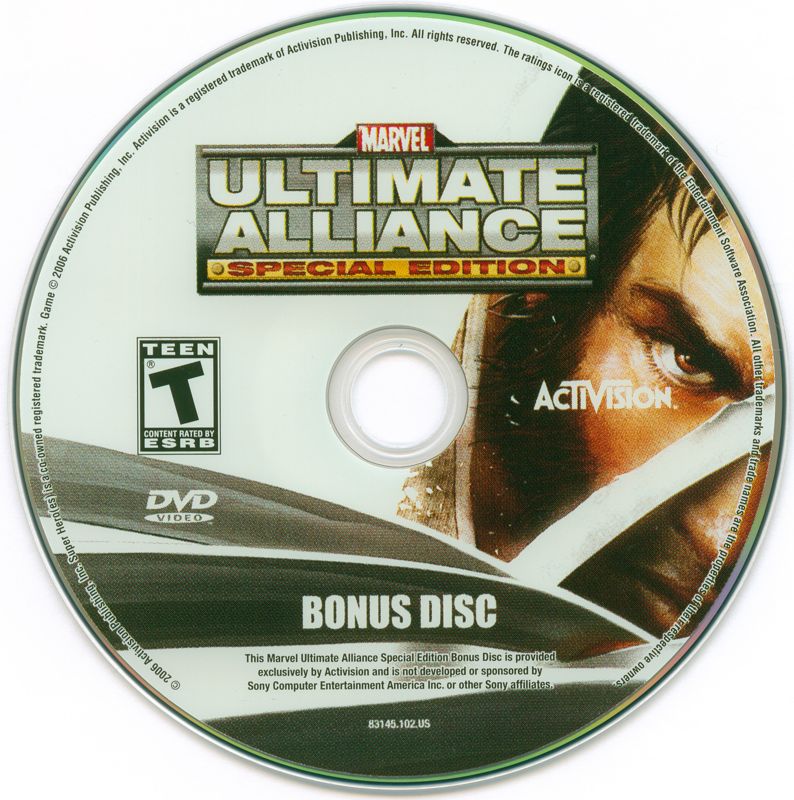 Marvel Ultimate Alliance (Special Edition) cover or packaging material - MobyGames