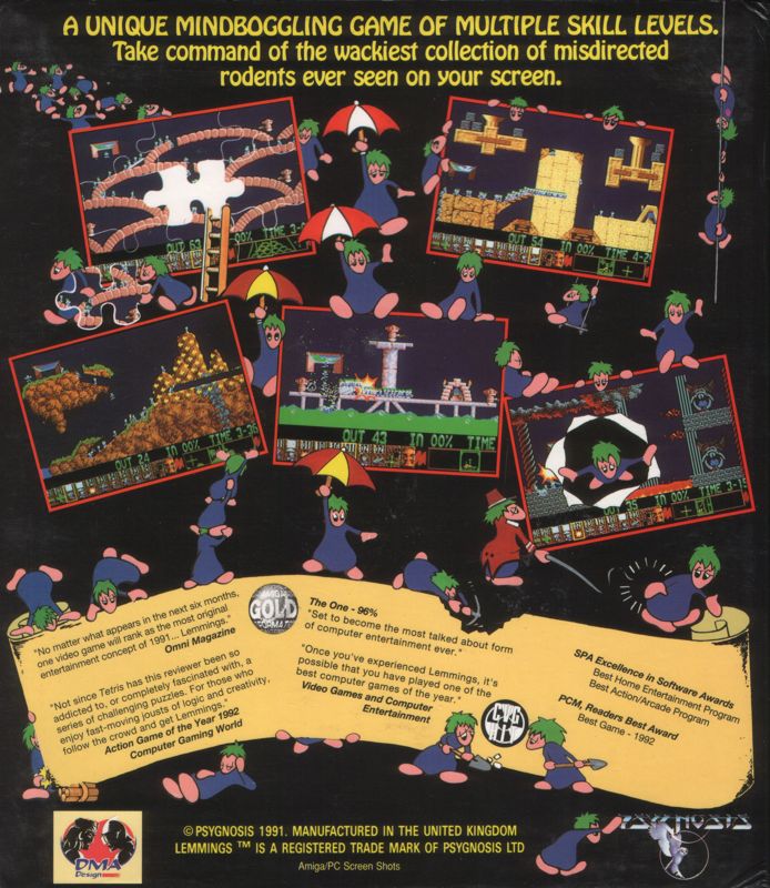 Lemmings cover or packaging material - MobyGames