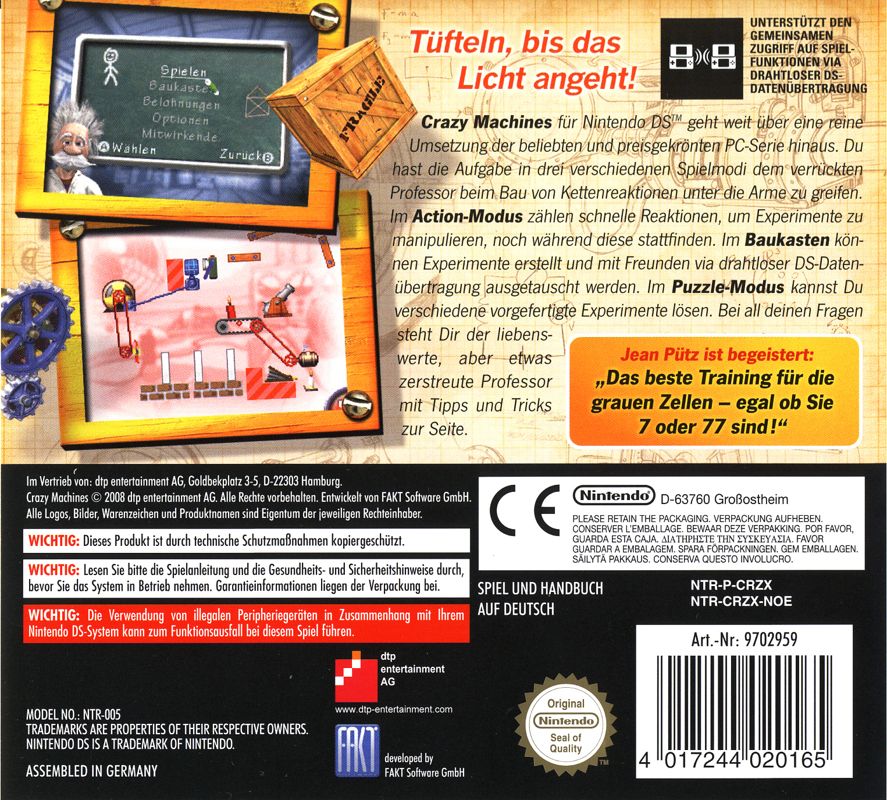 thinkSMART: Crazy Machines - Wacky Problem Solving! cover or packaging ...