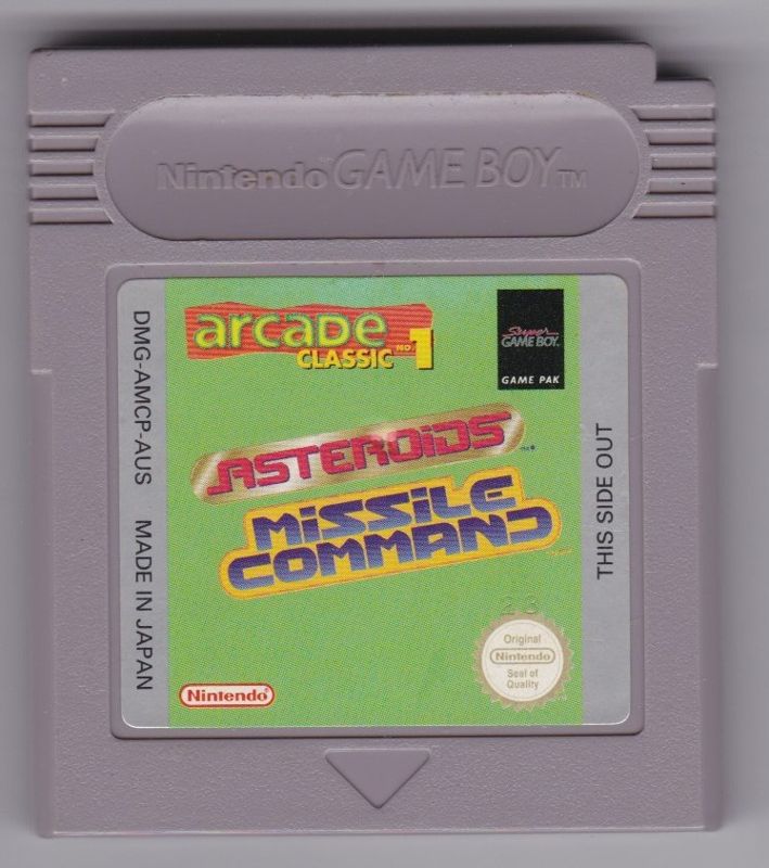 Arcade Classic 1: Asteroids / Missile Command cover or packaging material - MobyGames