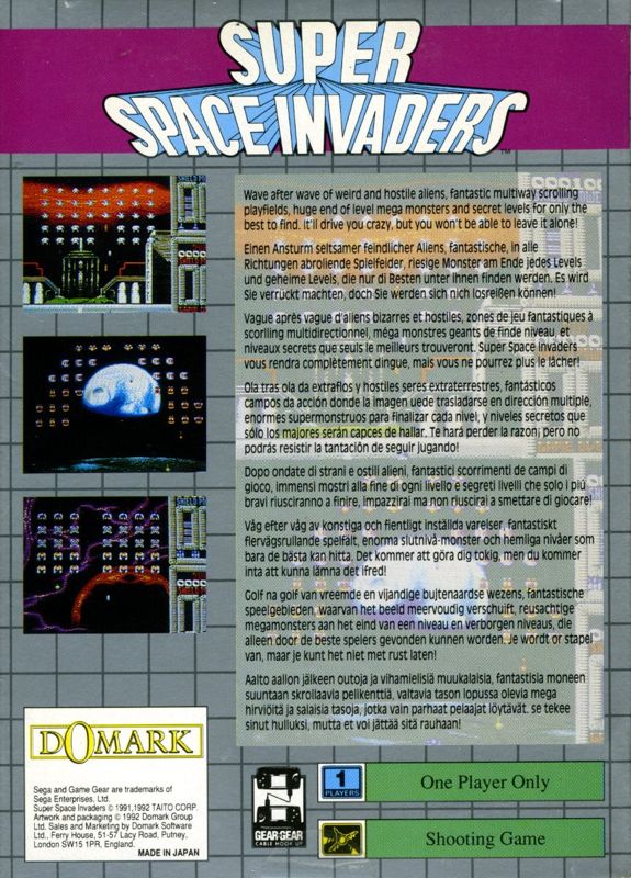 Taito's Super Space Invaders cover or packaging material - MobyGames