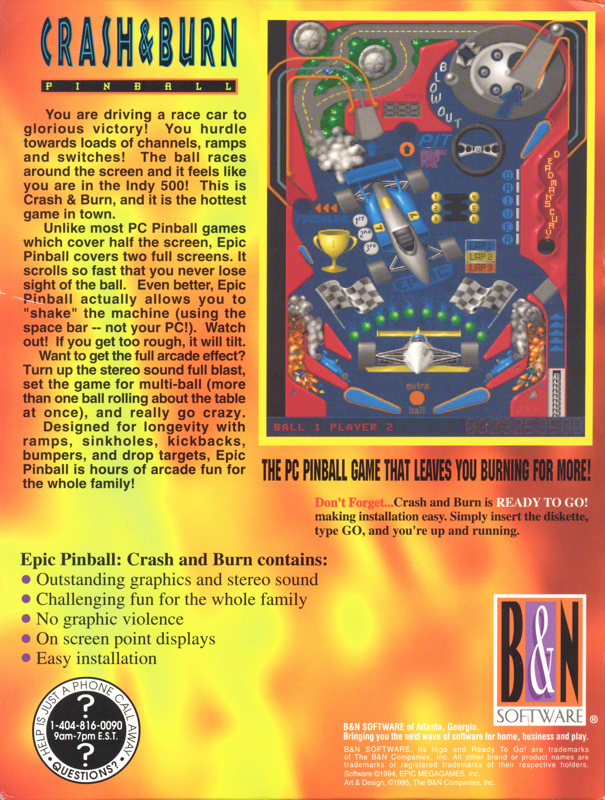 Crash & Burn cover or packaging material - MobyGames