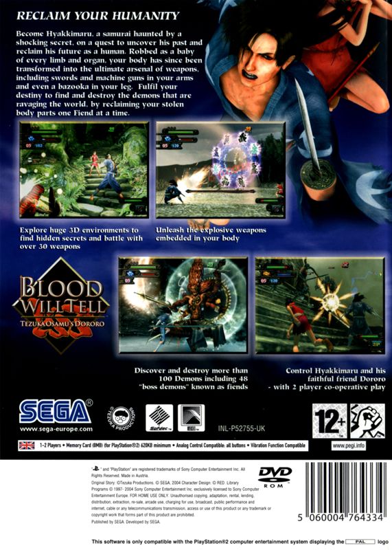 Blood Will Tell: Tezuka Osamu's Dororo cover or packaging material ...