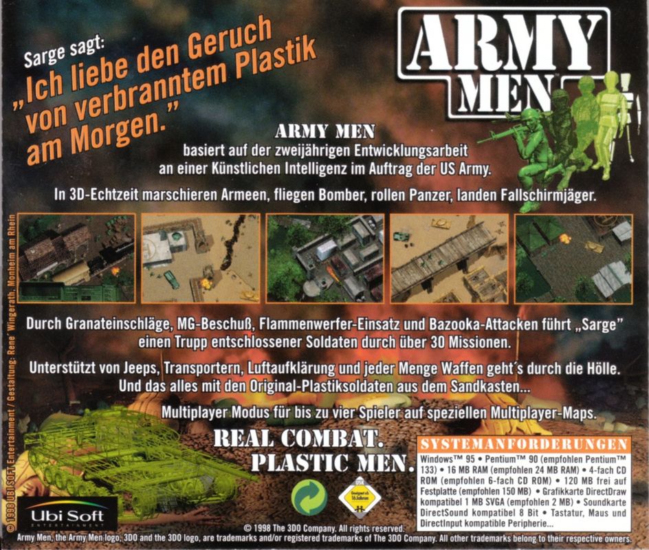 Army Men cover or packaging material - MobyGames