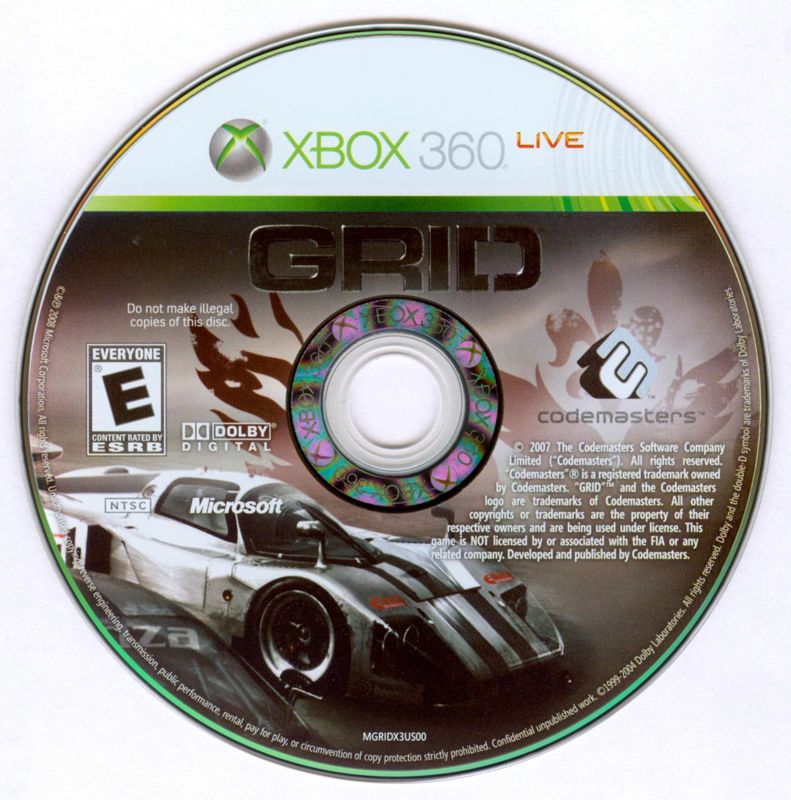 GRID cover or packaging material - MobyGames