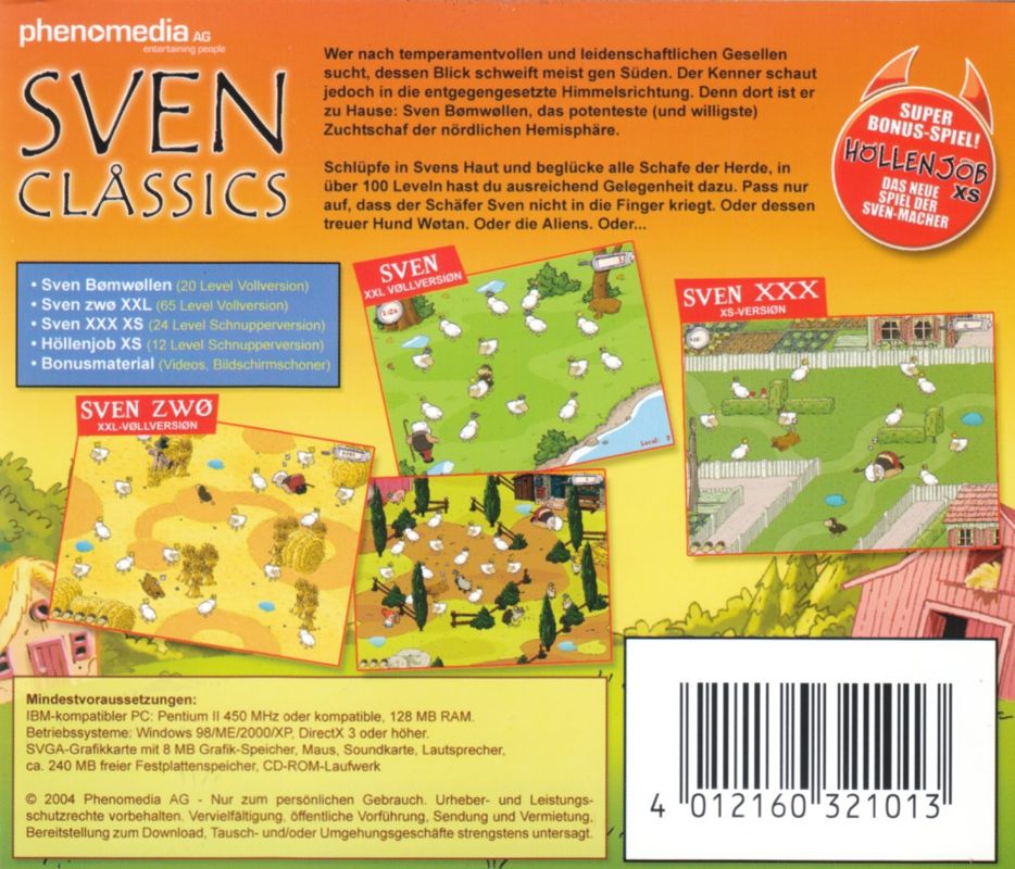 Sven Clåssics cover or packaging material - MobyGames