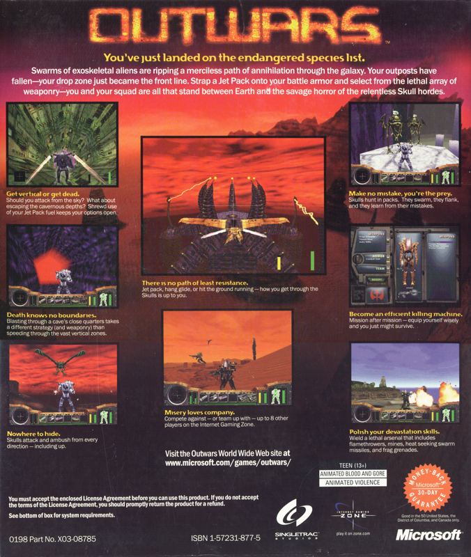 Outwars cover or packaging material - MobyGames