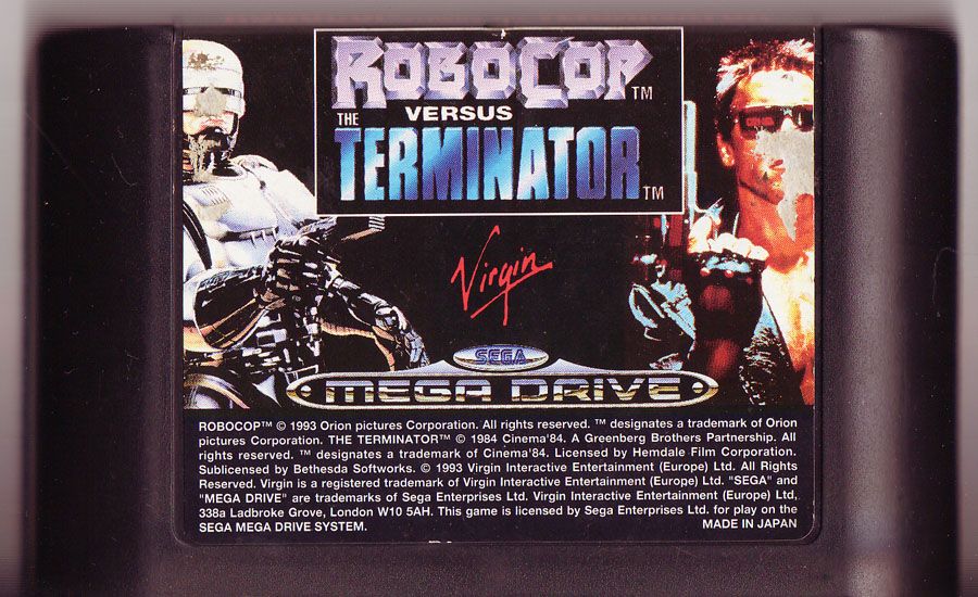 RoboCop versus The Terminator cover or packaging material - MobyGames