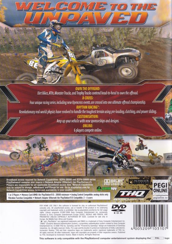 MX vs. ATV: Untamed cover or packaging material - MobyGames