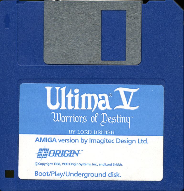 Ultima V: Warriors of Destiny cover or packaging material - MobyGames