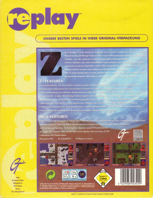 Z and Z Expansion Kit cover or packaging material - MobyGames