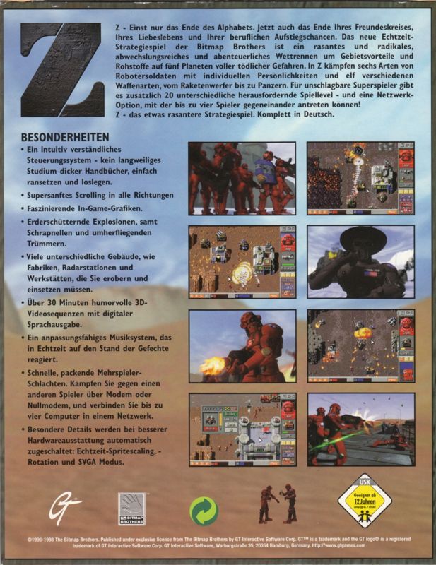 Z and Z Expansion Kit cover or packaging material - MobyGames