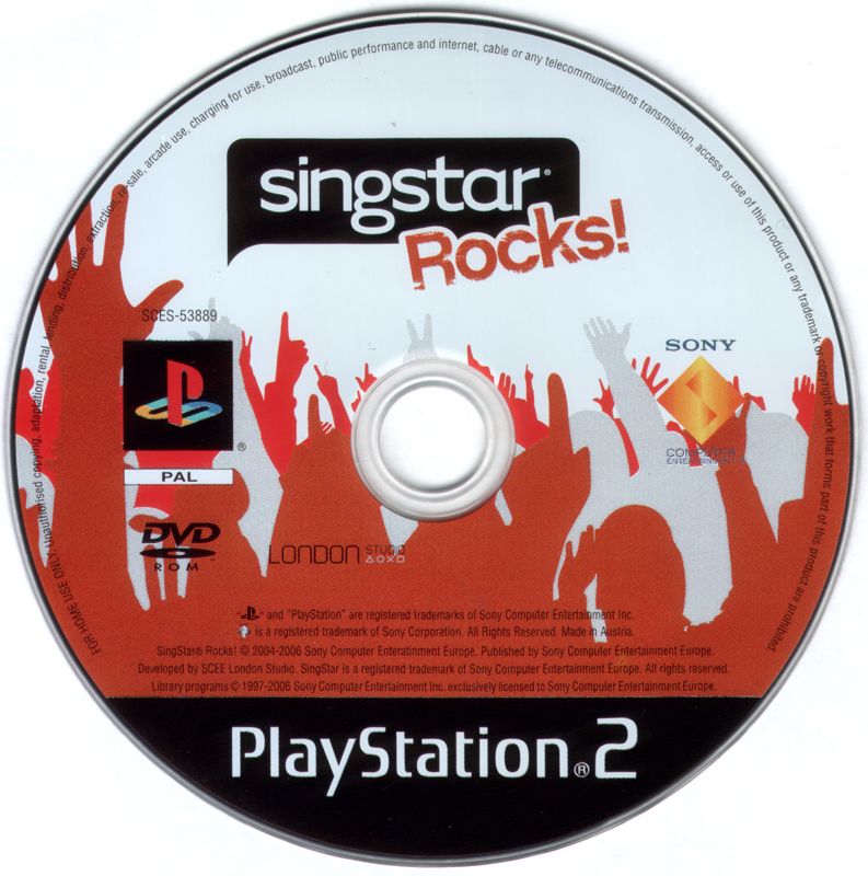 SingStar: Rocks! cover or packaging material - MobyGames