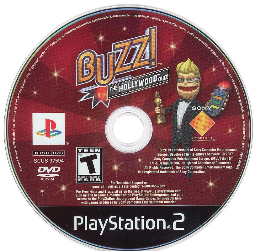 Buzz! The Hollywood Quiz cover or packaging material - MobyGames