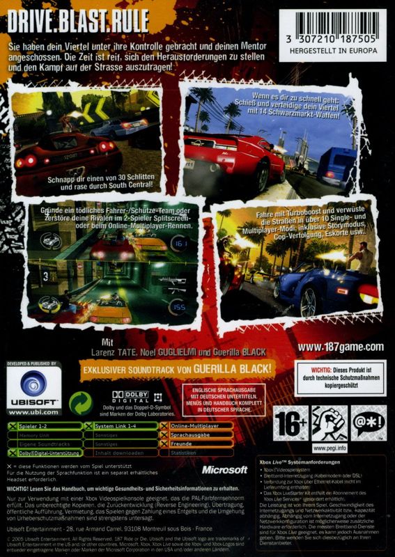 187: Ride or Die cover or packaging material - MobyGames