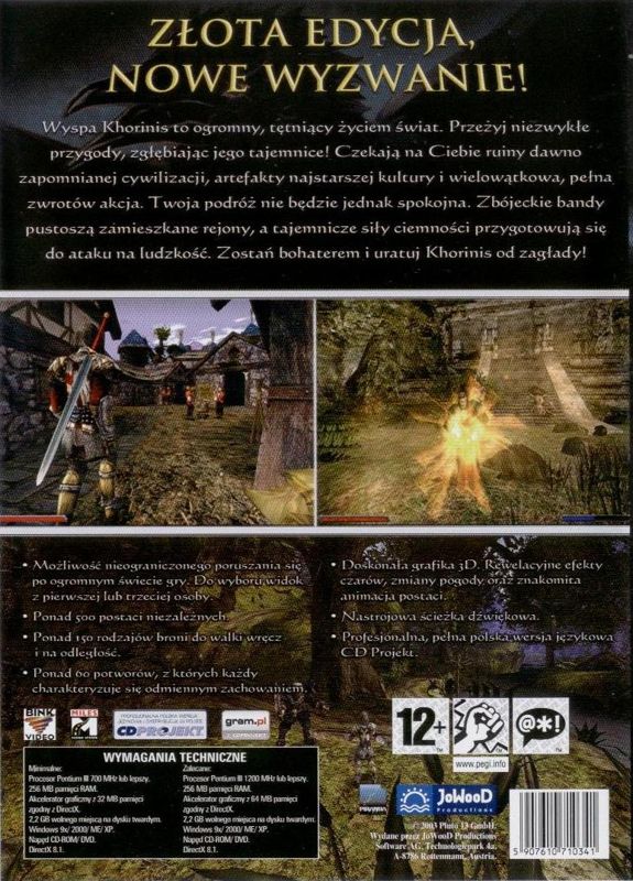 Gothic II: Gold Edition cover or packaging material - MobyGames
