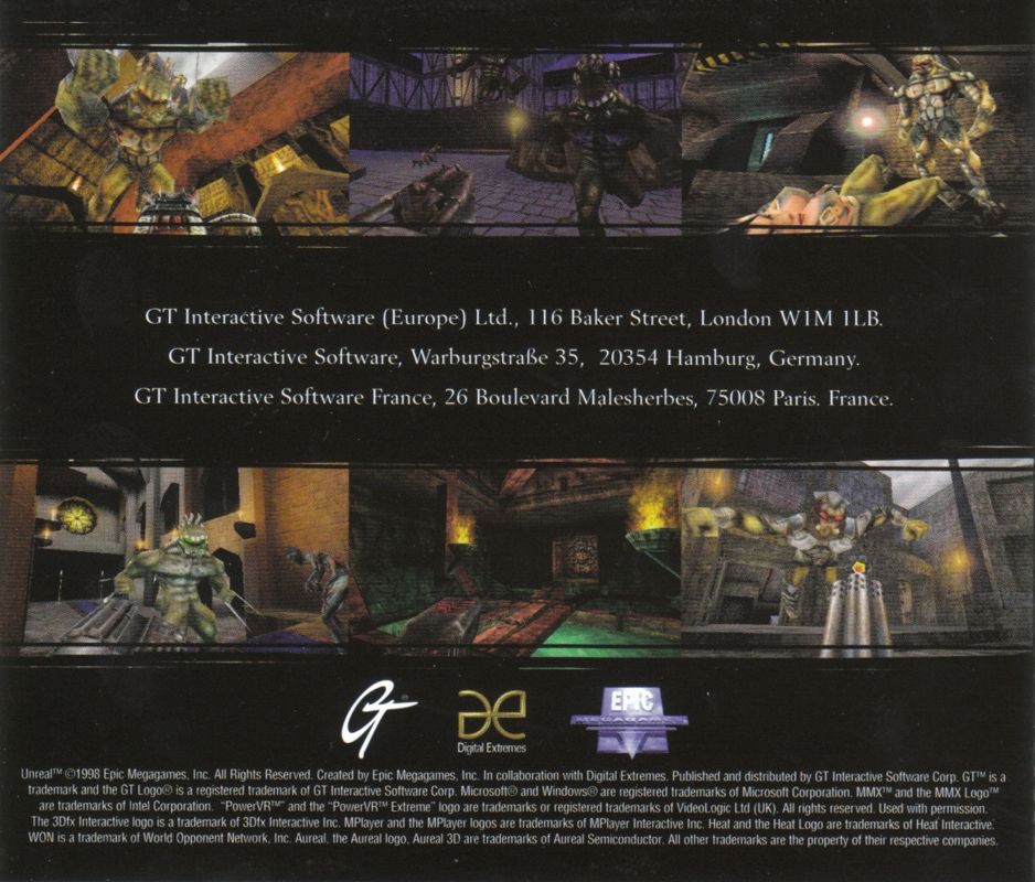 Unreal cover or packaging material - MobyGames