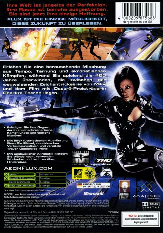 Æon Flux cover or packaging material - MobyGames