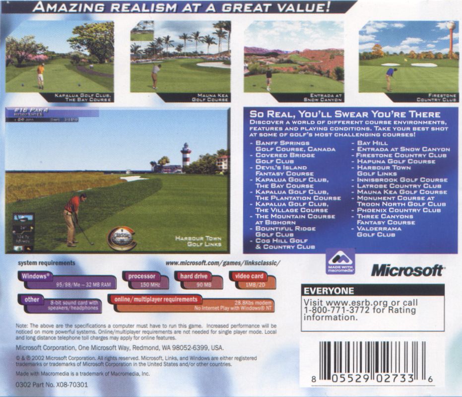 Links LS Classic cover or packaging material - MobyGames