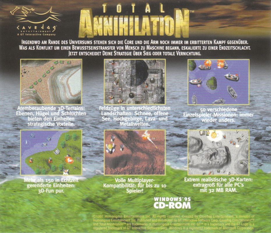 Total Annihilation cover or packaging material - MobyGames