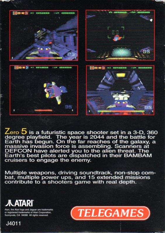 Zero 5 cover or packaging material - MobyGames