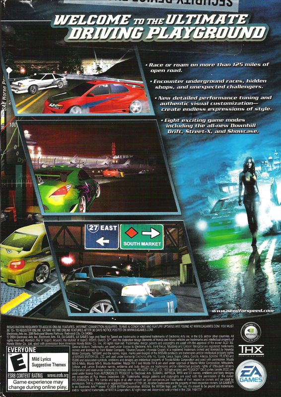 Need for Speed: Underground 2 cover or packaging material - MobyGames