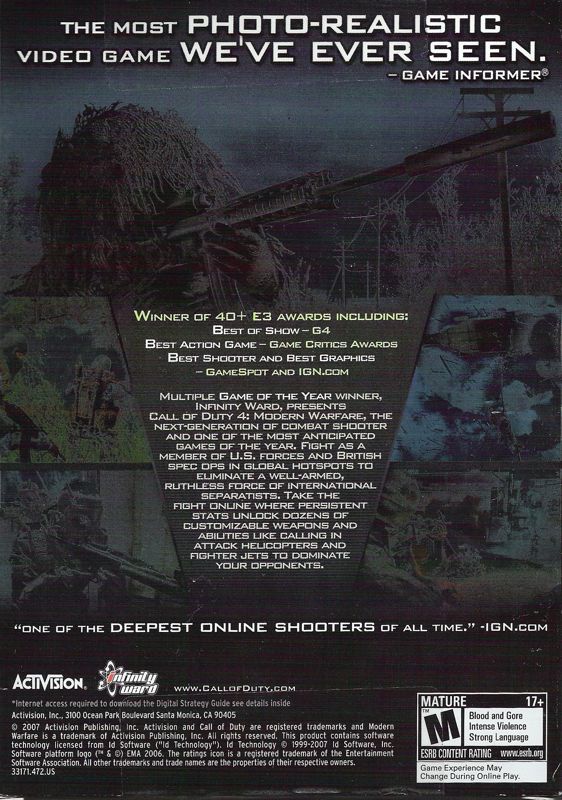 Call of Duty 4: Modern Warfare (Limited Collector's Edition) cover or ...