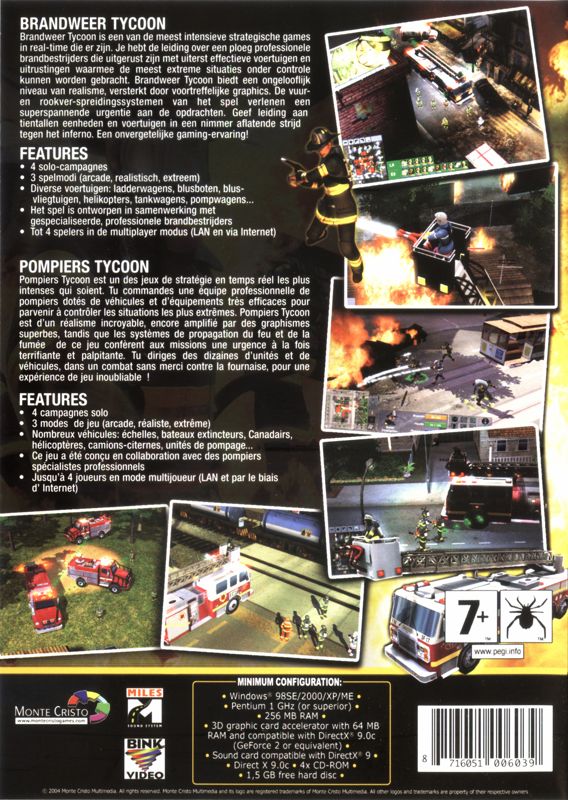 Firefighter Command: Raging Inferno cover or packaging material - MobyGames