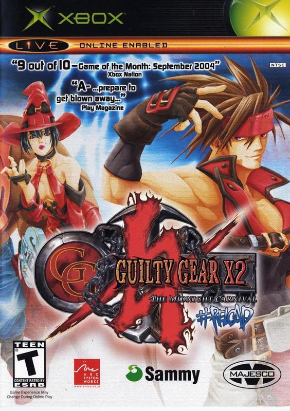 Guilty Gear X2: The Midnight Carnival #Reload cover or packaging ...