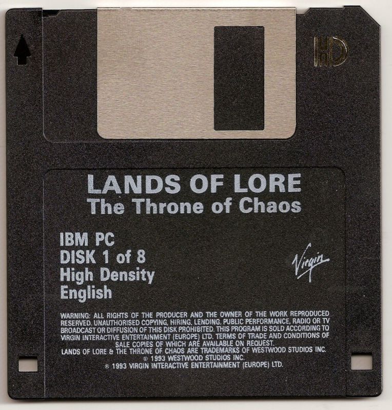 Lands of Lore: The Throne of Chaos cover or packaging material - MobyGames